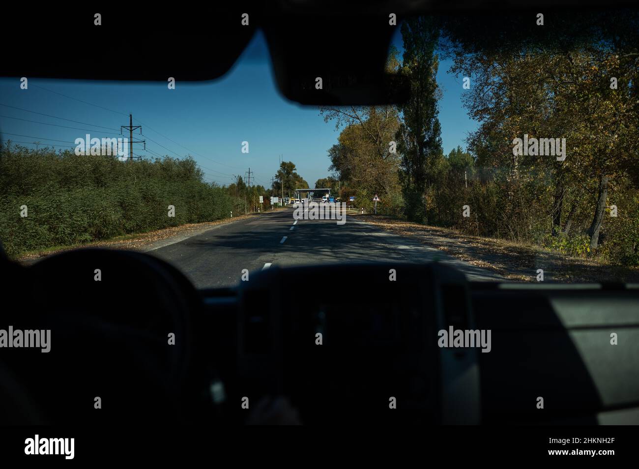 The entrace to the Chernobyl restricted zone for may tourists is ...