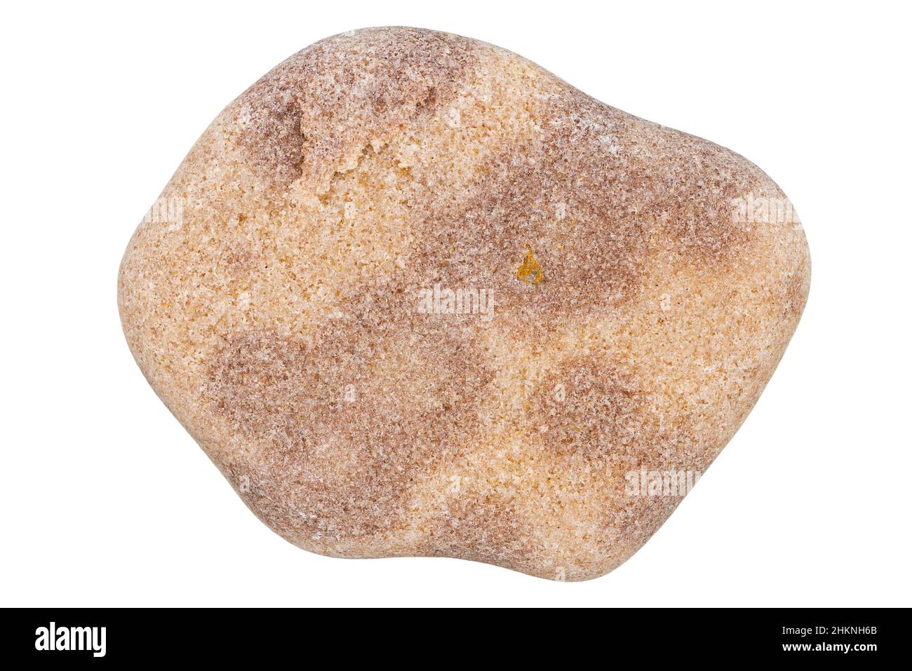 Top view of single red pebble isolated on white background Stock Photo ...