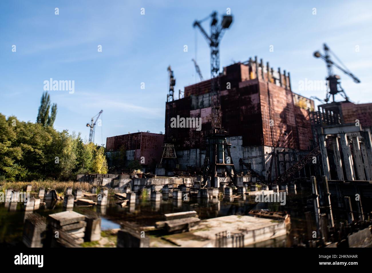 The 5th reactor at the Chernobyl Nuclear Power Plant was never finished ...