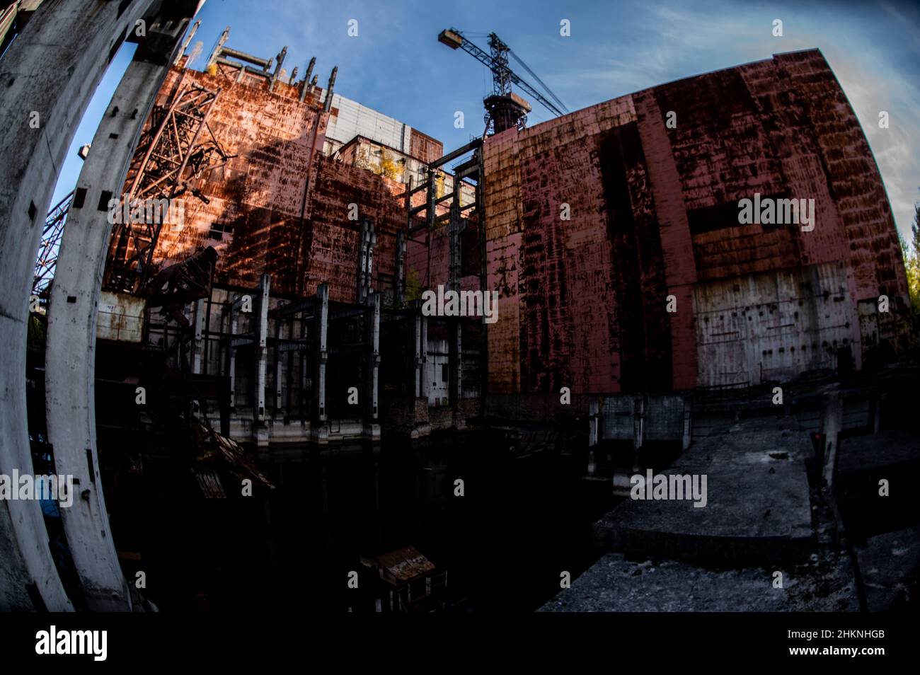 The 5th reactor at the Chernobyl Nuclear Power Plant was never finished ...