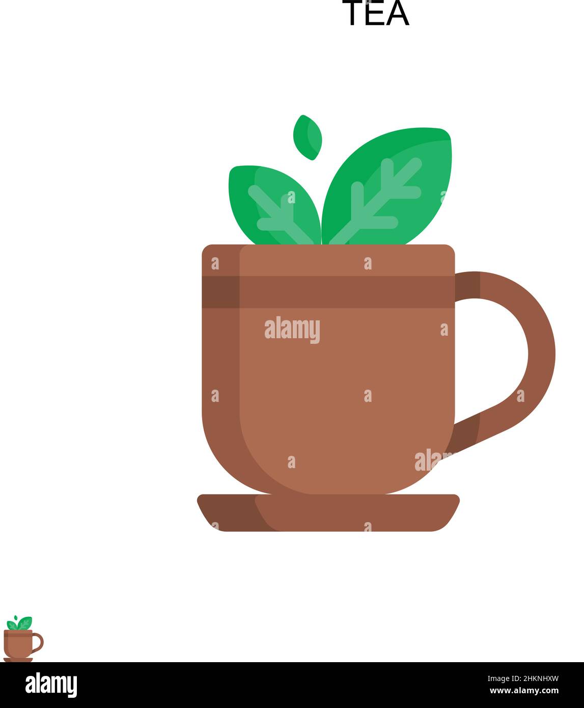 Tea Simple vector icon. Illustration symbol design template for web ...
