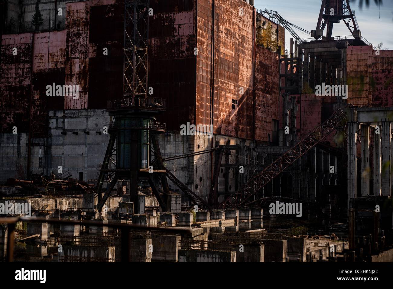 The 5th reactor at the Chernobyl Nuclear Power Plant was never finished ...