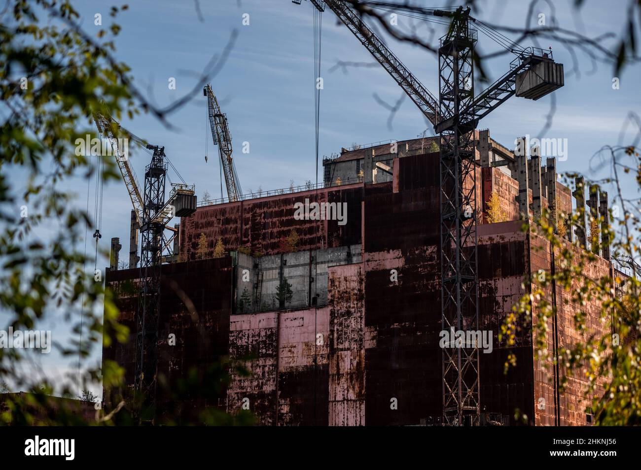 The 5th reactor at the Chernobyl Nuclear Power Plant was never finished ...