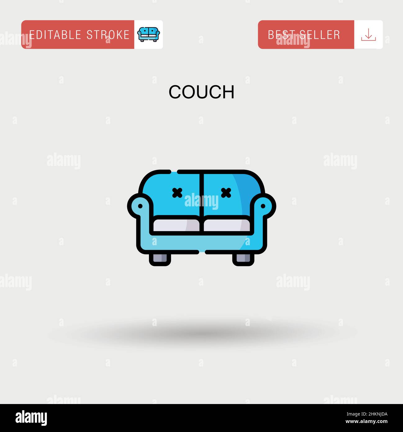 Stylish couch Stock Vector Images - Alamy