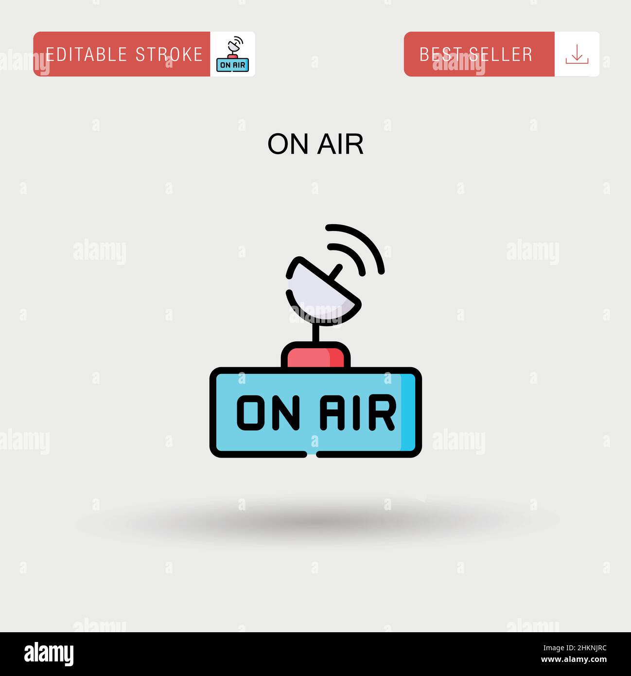 On air Simple vector icon Stock Vector Image & Art - Alamy