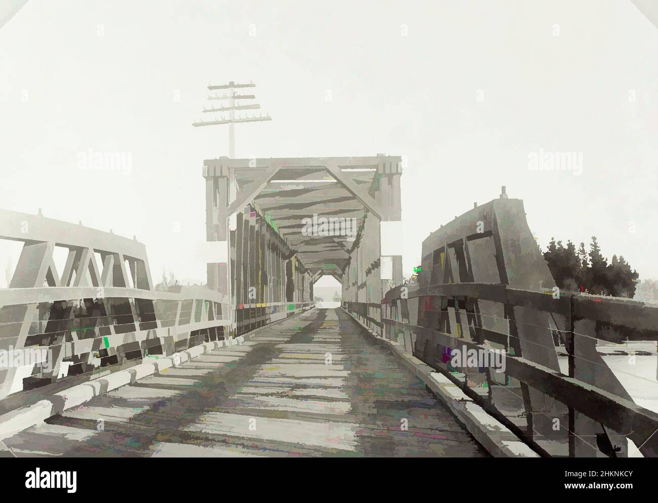 Art inspired by Traffic Bridge, Balclutha, Muir & Moodie studio, June ...