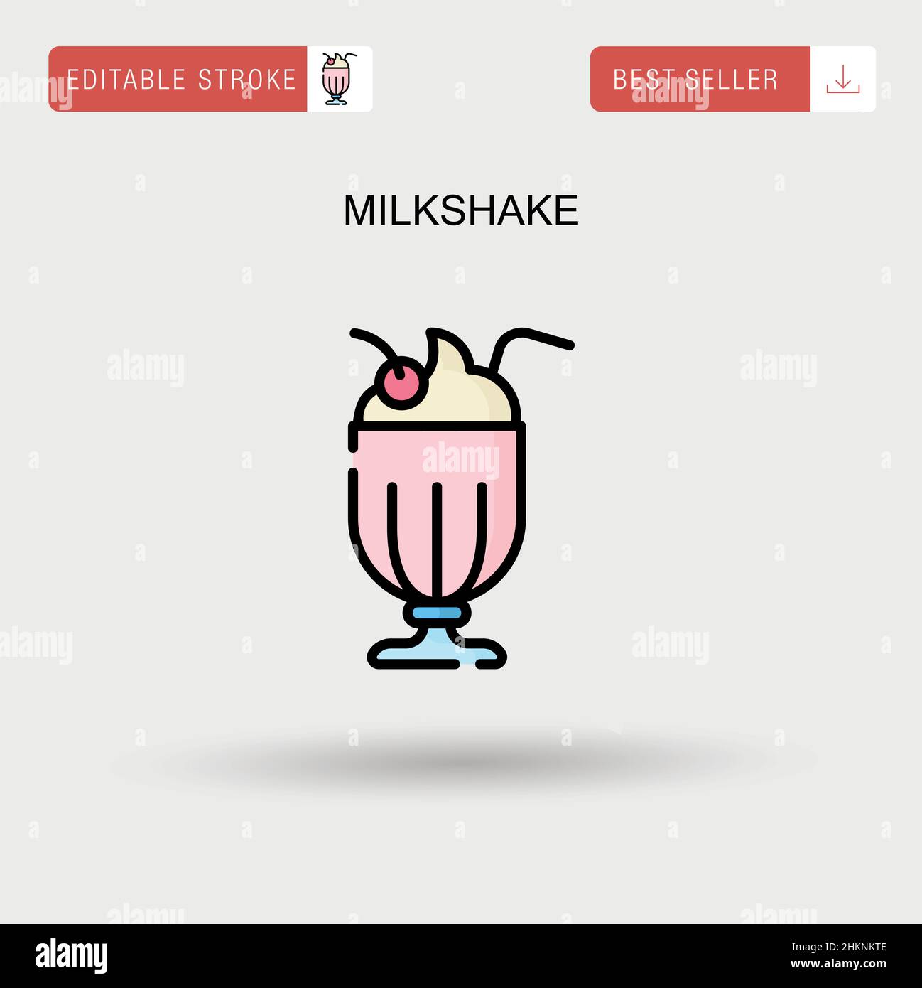 Milkshake icon hi-res stock photography and images - Alamy