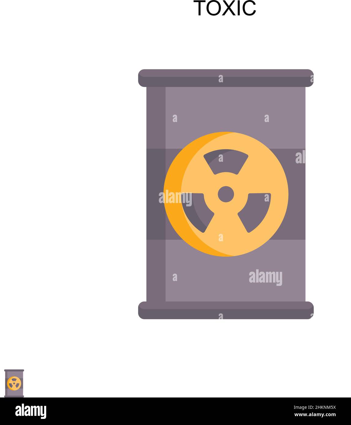 Toxic Simple vector icon. Illustration symbol design template for web ...