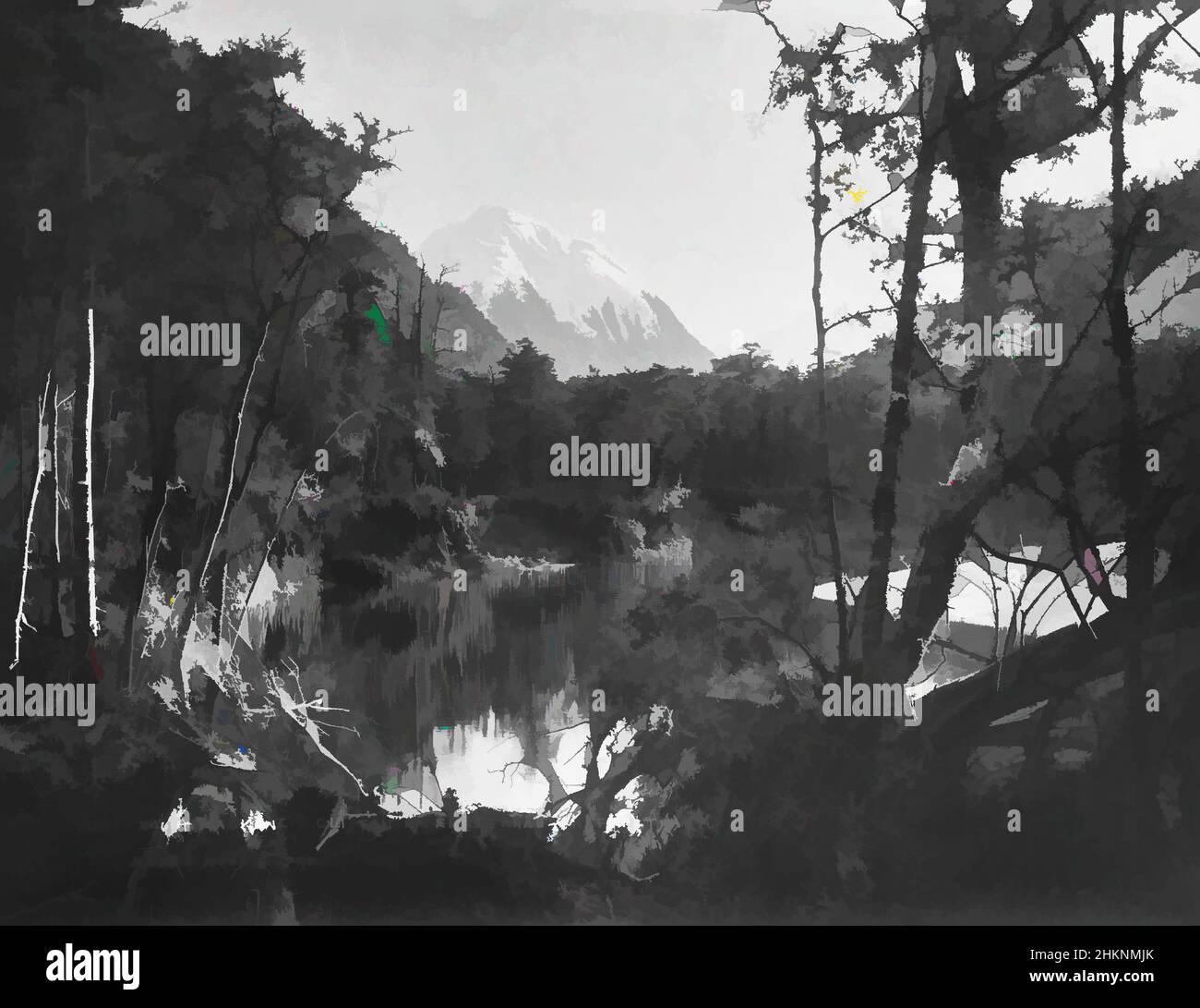 Art inspired by Mount MacKenzie, Clinton River, Te Anau to Milford ...