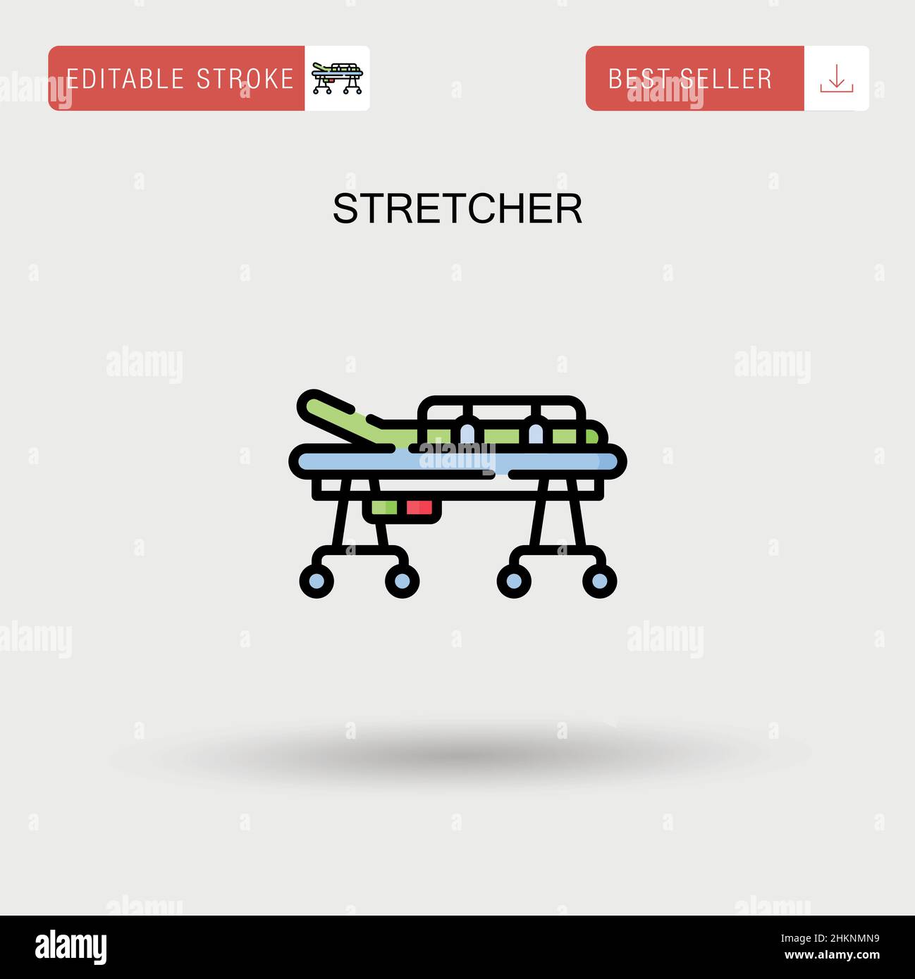 Stretcher Simple vector icon Stock Vector Image & Art - Alamy