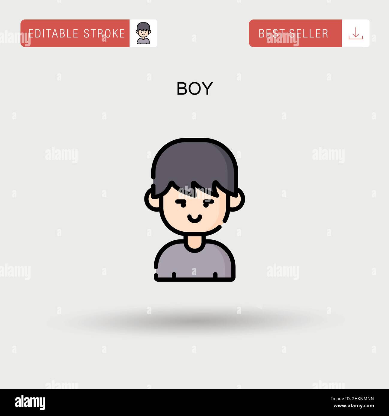 Cartoon boy icon hi-res stock photography and images - Alamy
