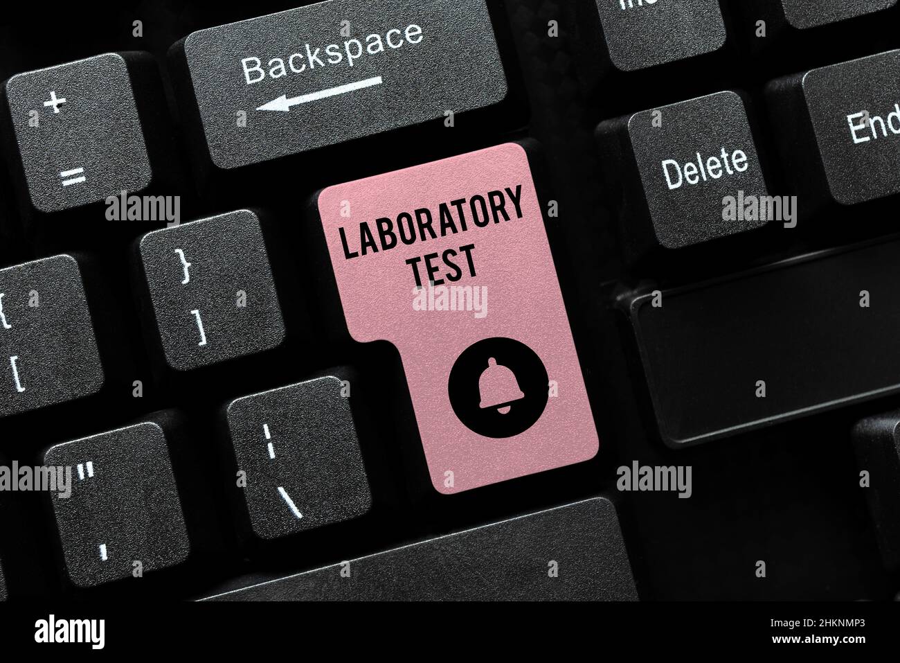 Handwriting text Laboratory Test. Business approach Determination of a ...