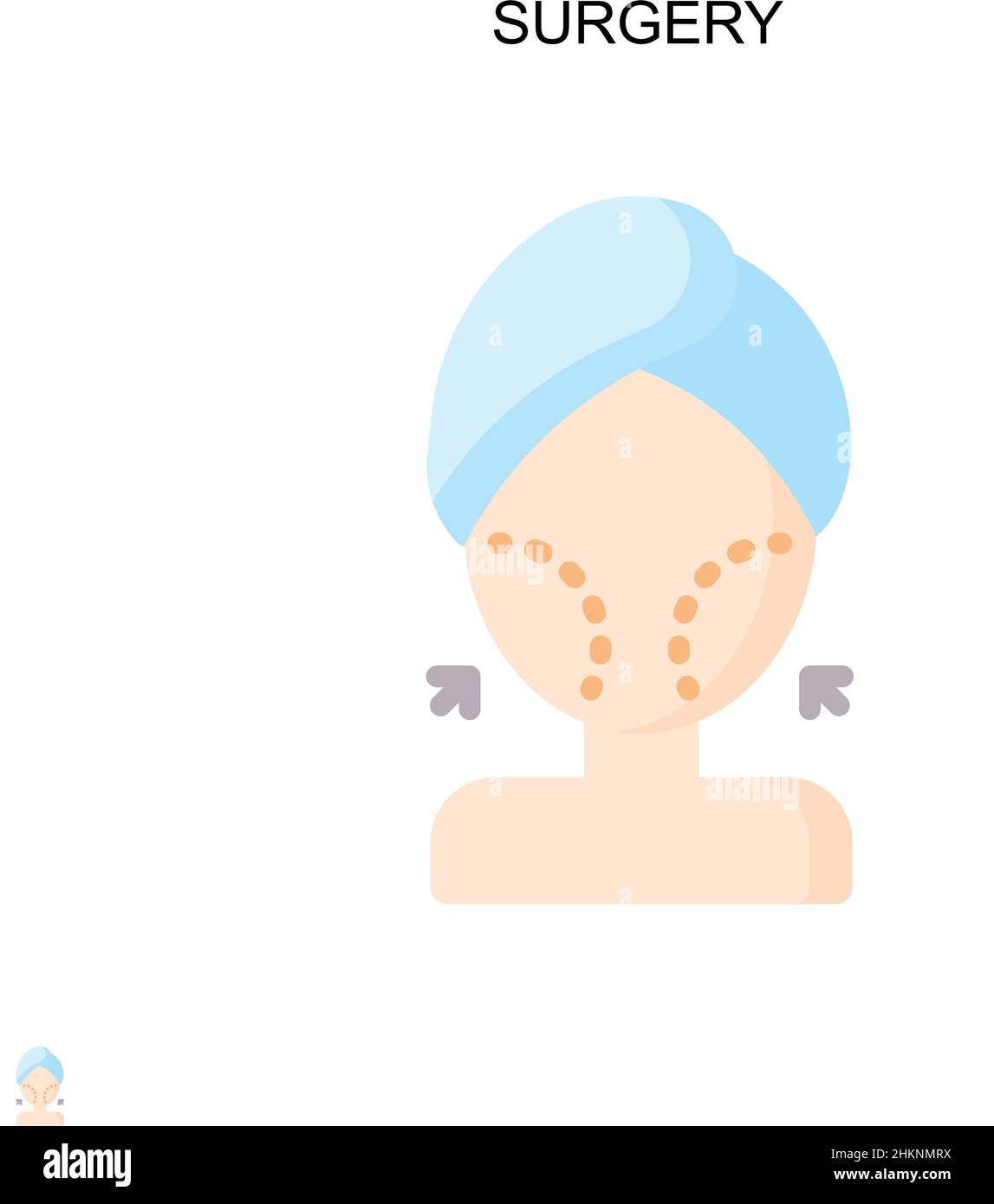 Surgery Simple vector icon. Illustration symbol design template for web ...