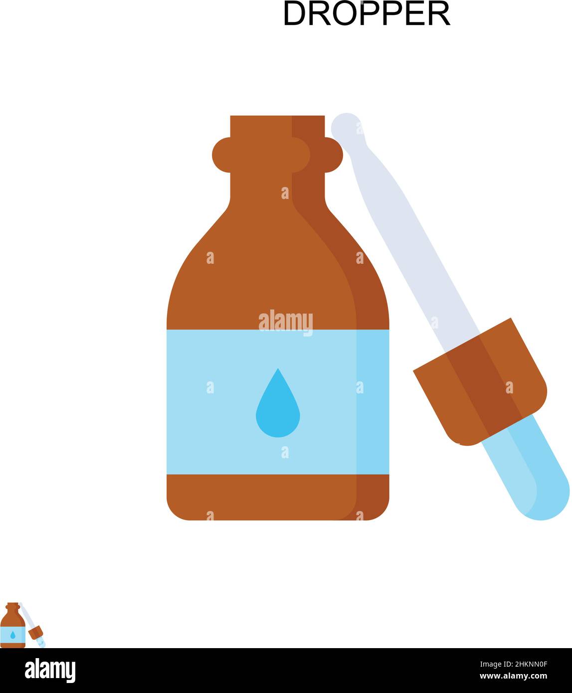 Dropper Simple vector icon. Illustration symbol design template for web ...