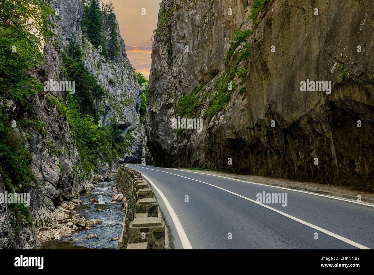 The Bicaz Canyon in Romania Stock Photo - Alamy