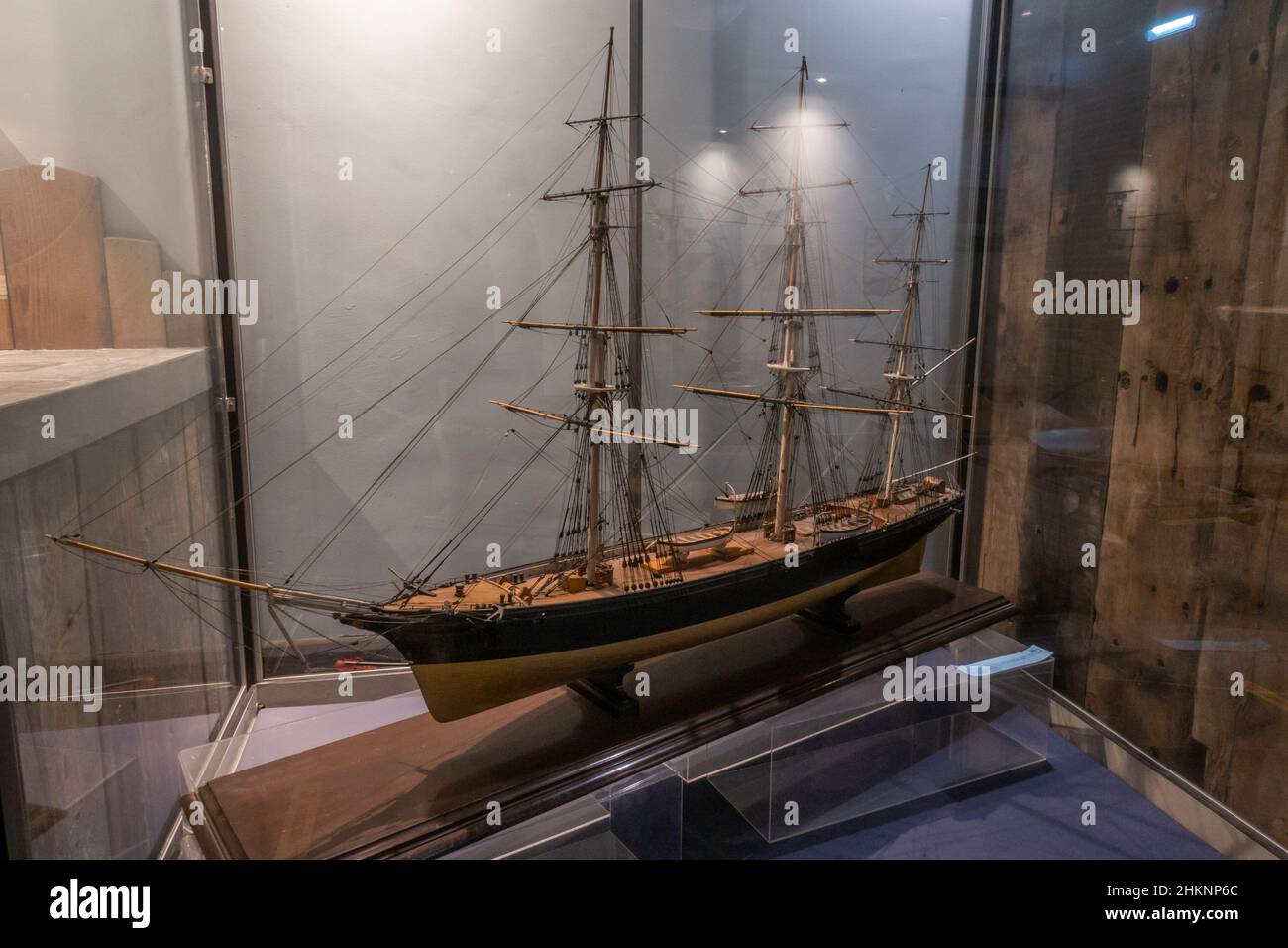 Model of the Margaret Agnes, a 19th Century British clipper on display ...
