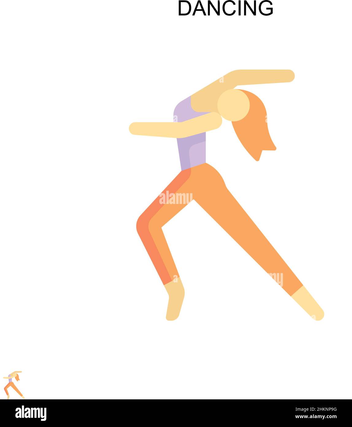 Dancing Simple vector icon. Illustration symbol design template for web ...