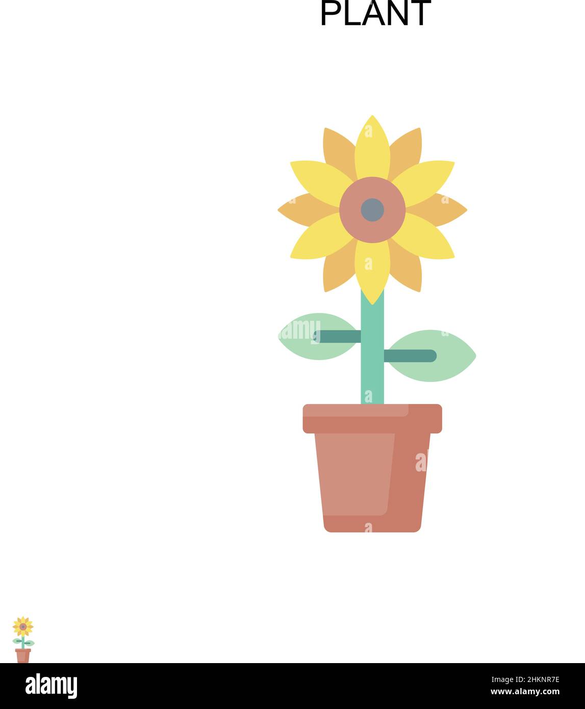 Plant Simple vector icon. Illustration symbol design template for web ...