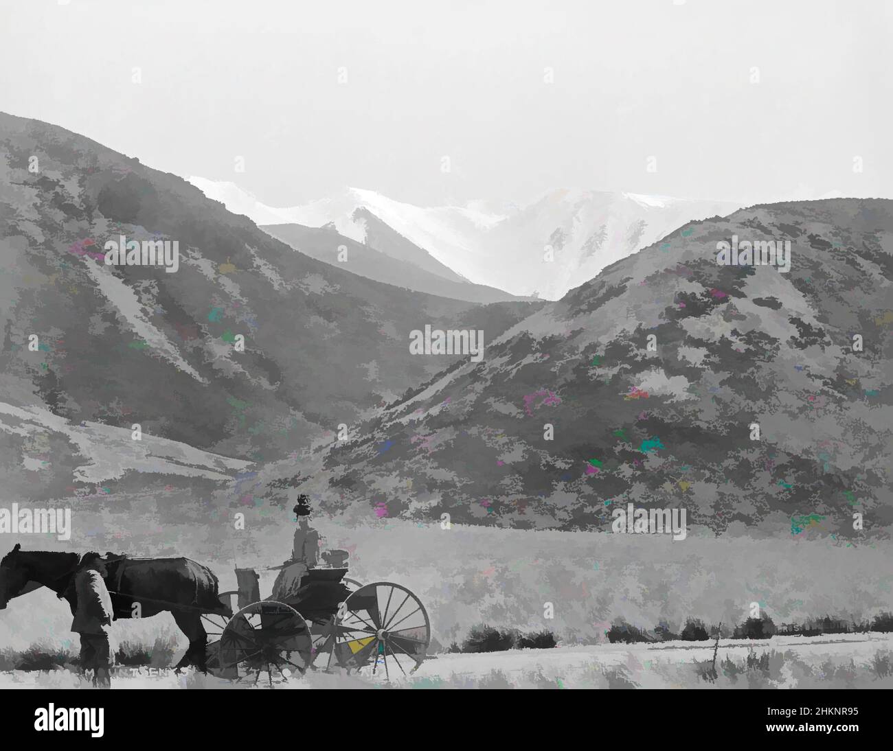 Art inspired by Mount Enys, West Coast Road, Burton Brothers studio ...