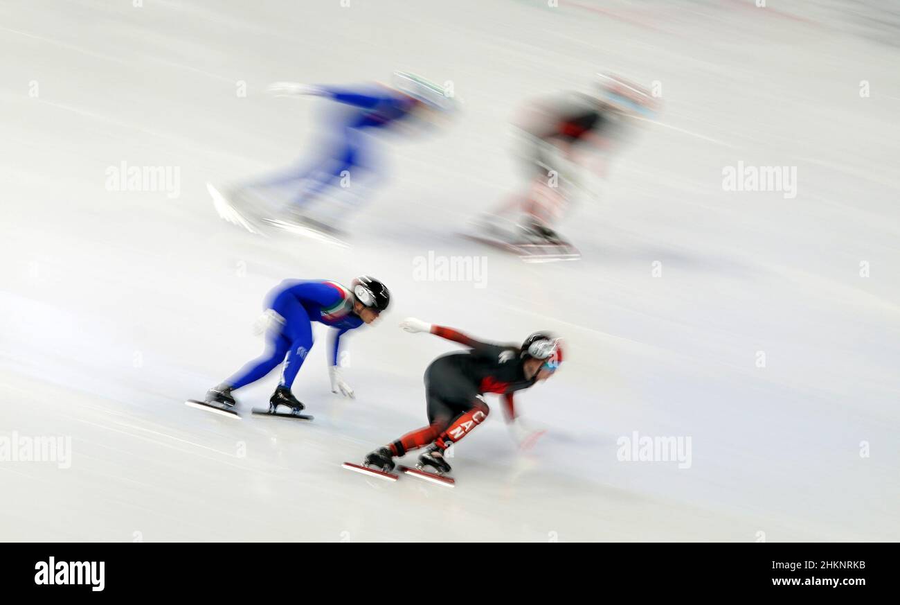 Canada (right) and Italy in action during the first semi-final of The ...