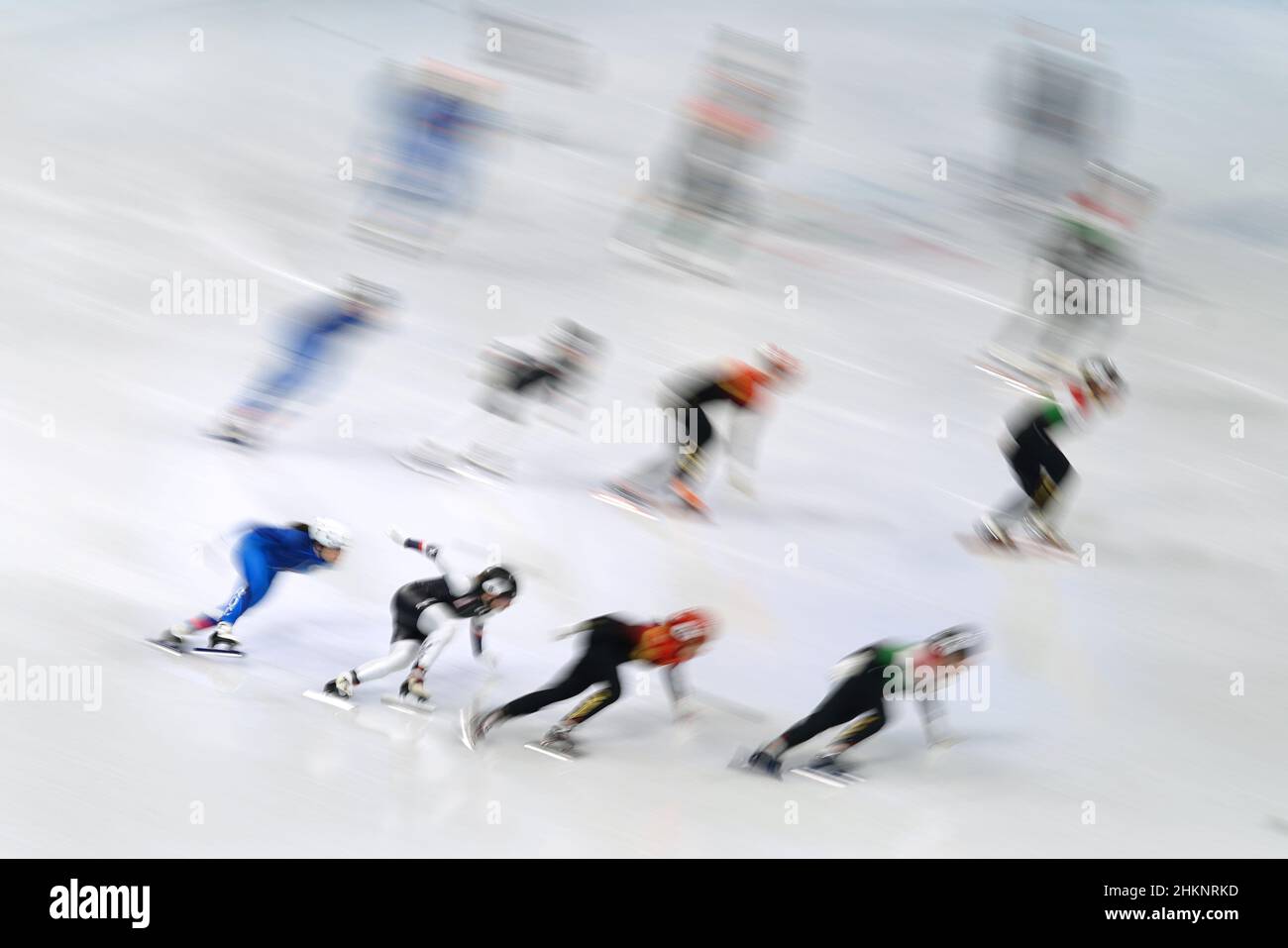 A general view of the second semi-final of The Mixed Team Relay Short ...