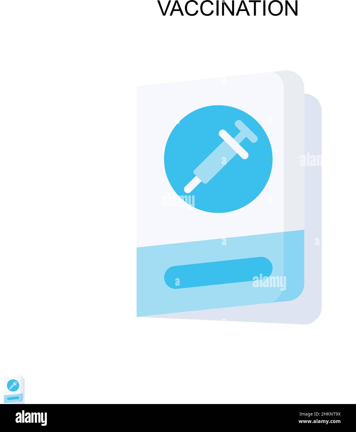 Vaccination Simple vector icon. Illustration symbol design template for ...