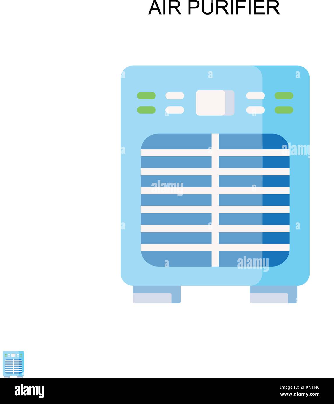 Air purifier Simple vector icon. Illustration symbol design template ...