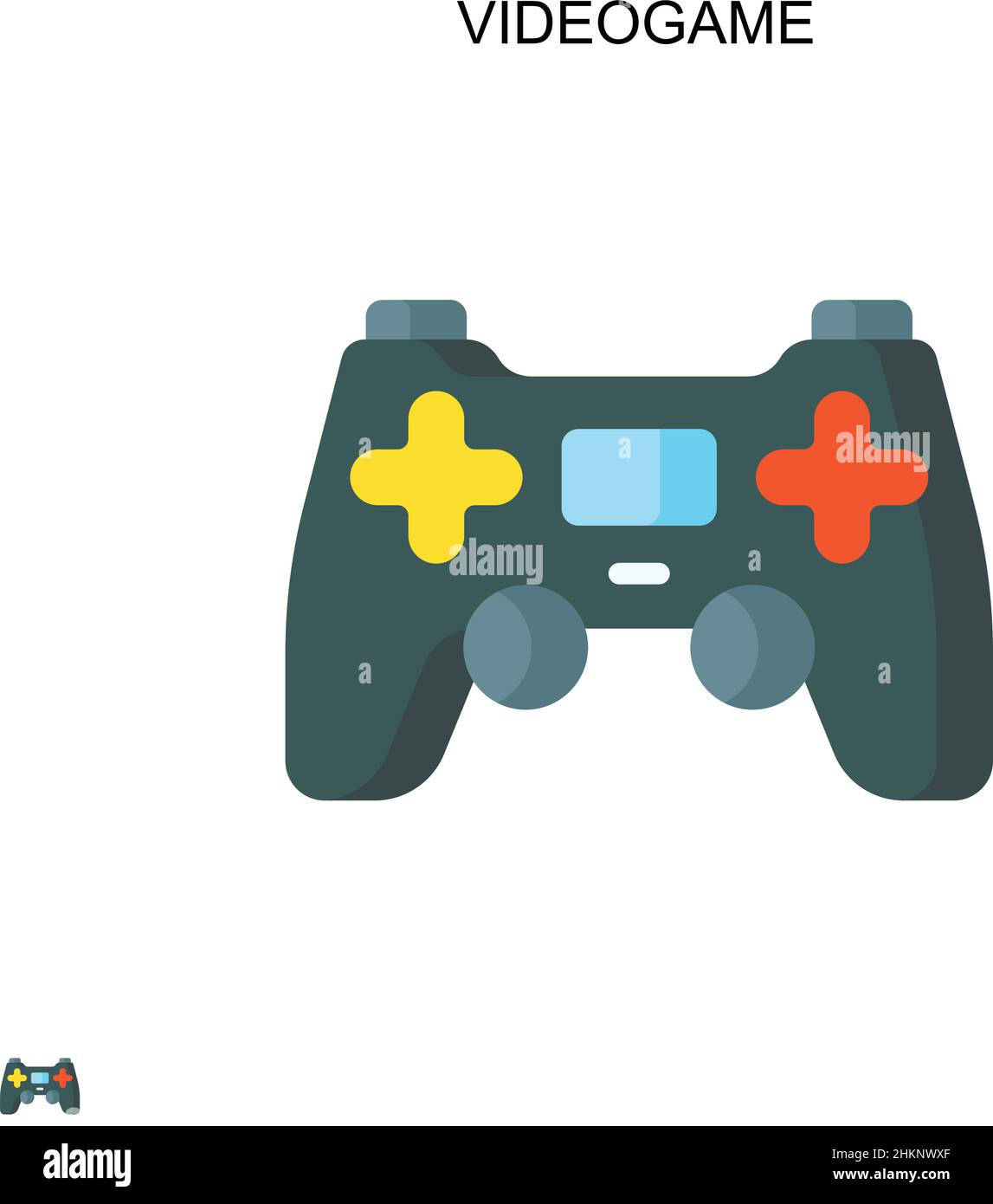 Videogame Simple vector icon. Illustration symbol design template for ...