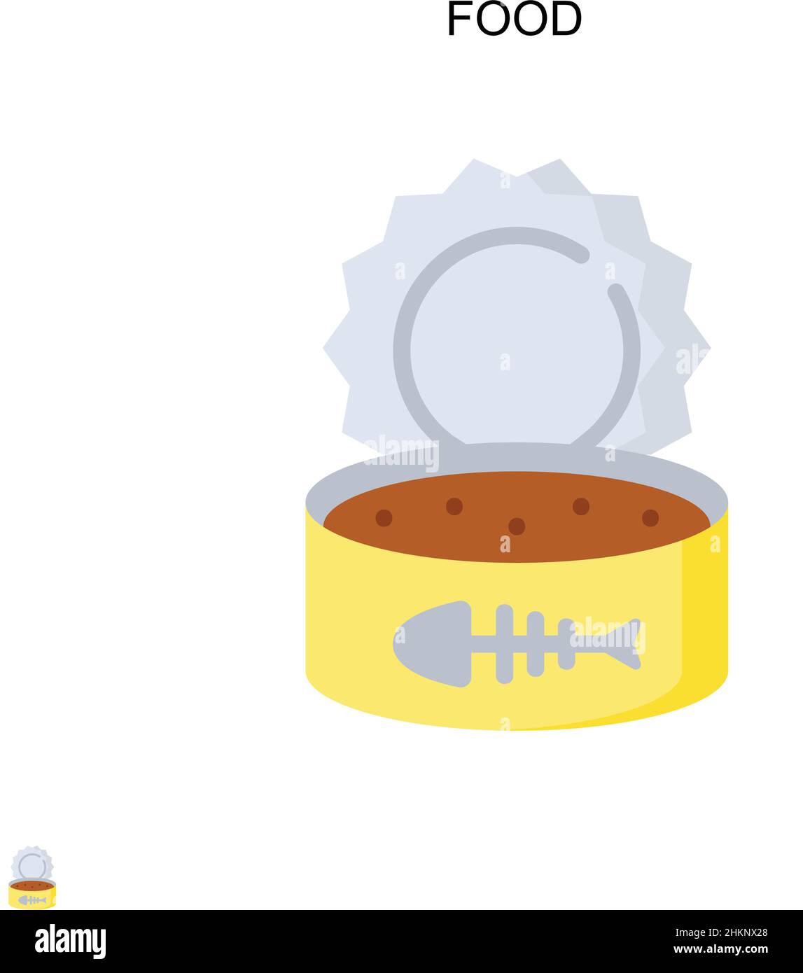 Food Simple vector icon. Illustration symbol design template for web ...