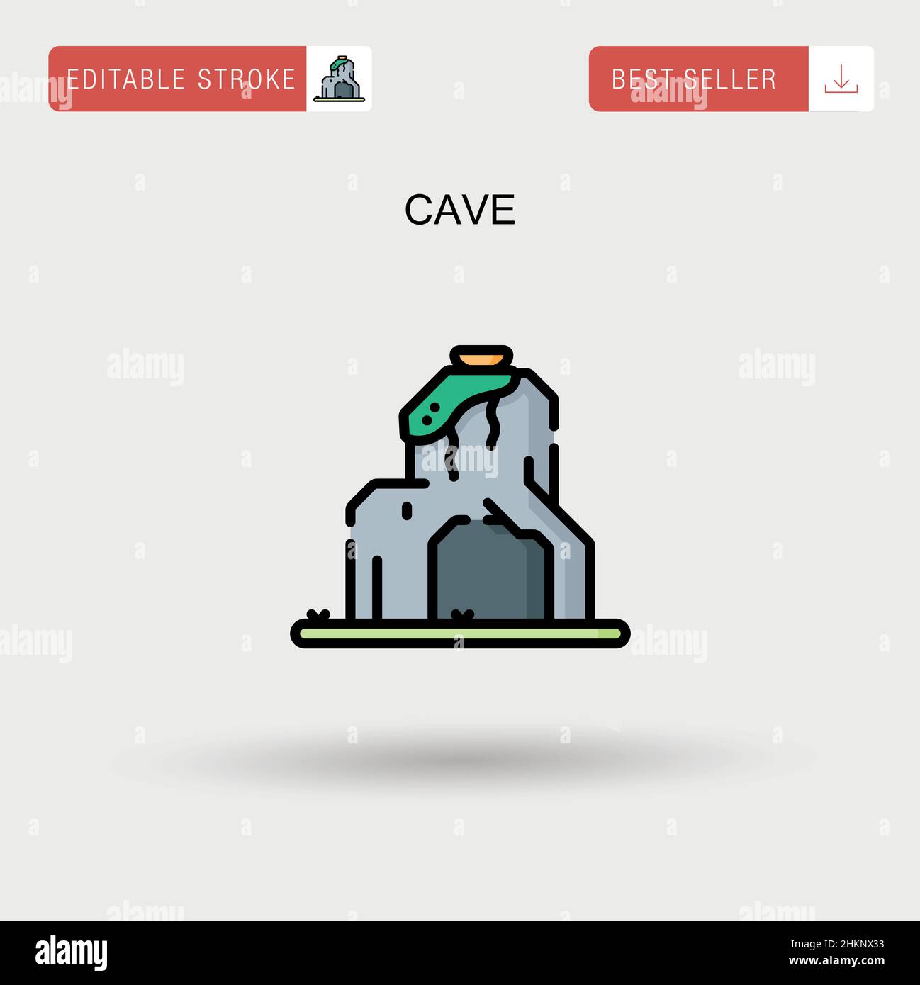Cave Simple vector icon Stock Vector Image & Art - Alamy