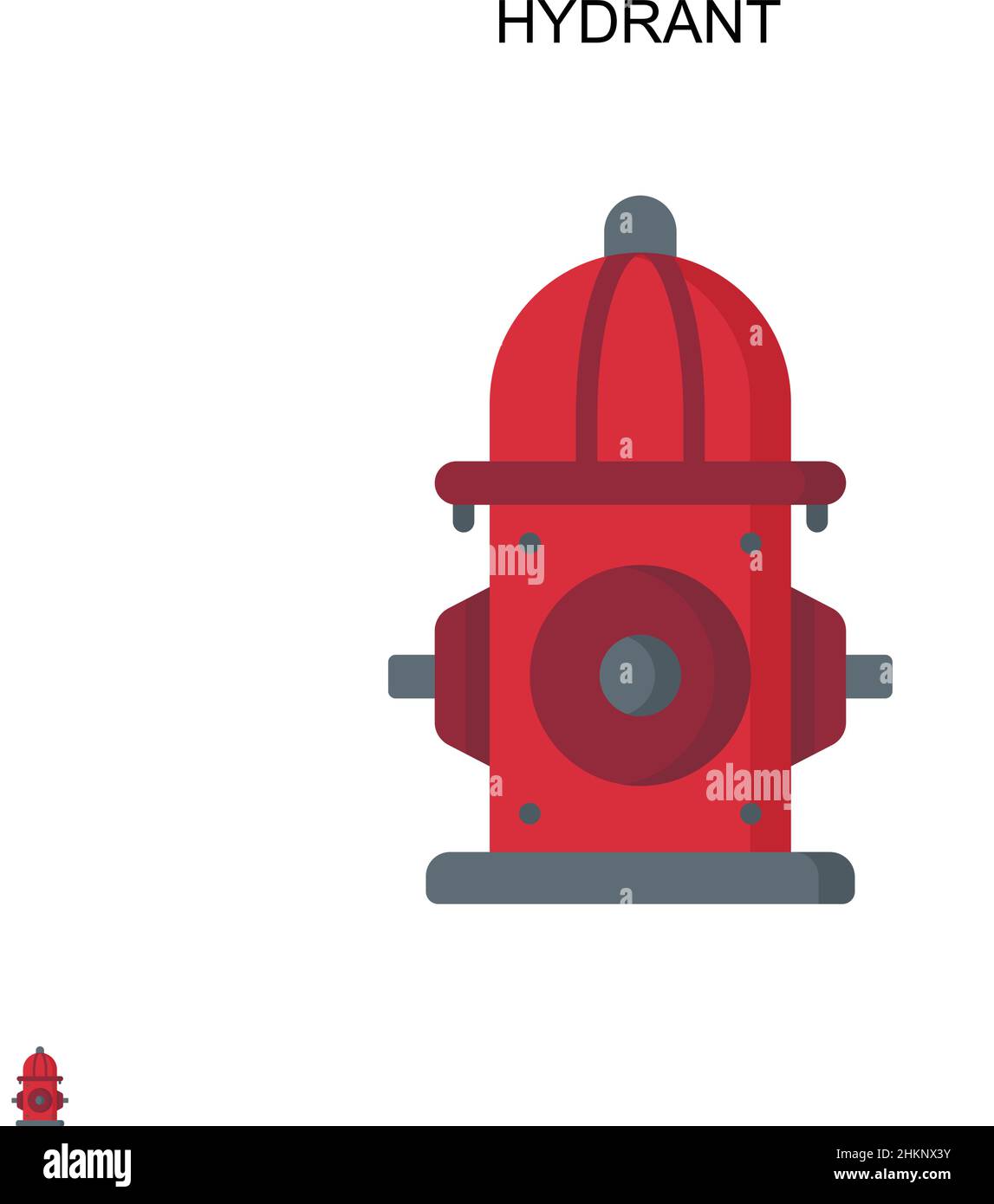 Hydrant Simple vector icon. Illustration symbol design template for web ...
