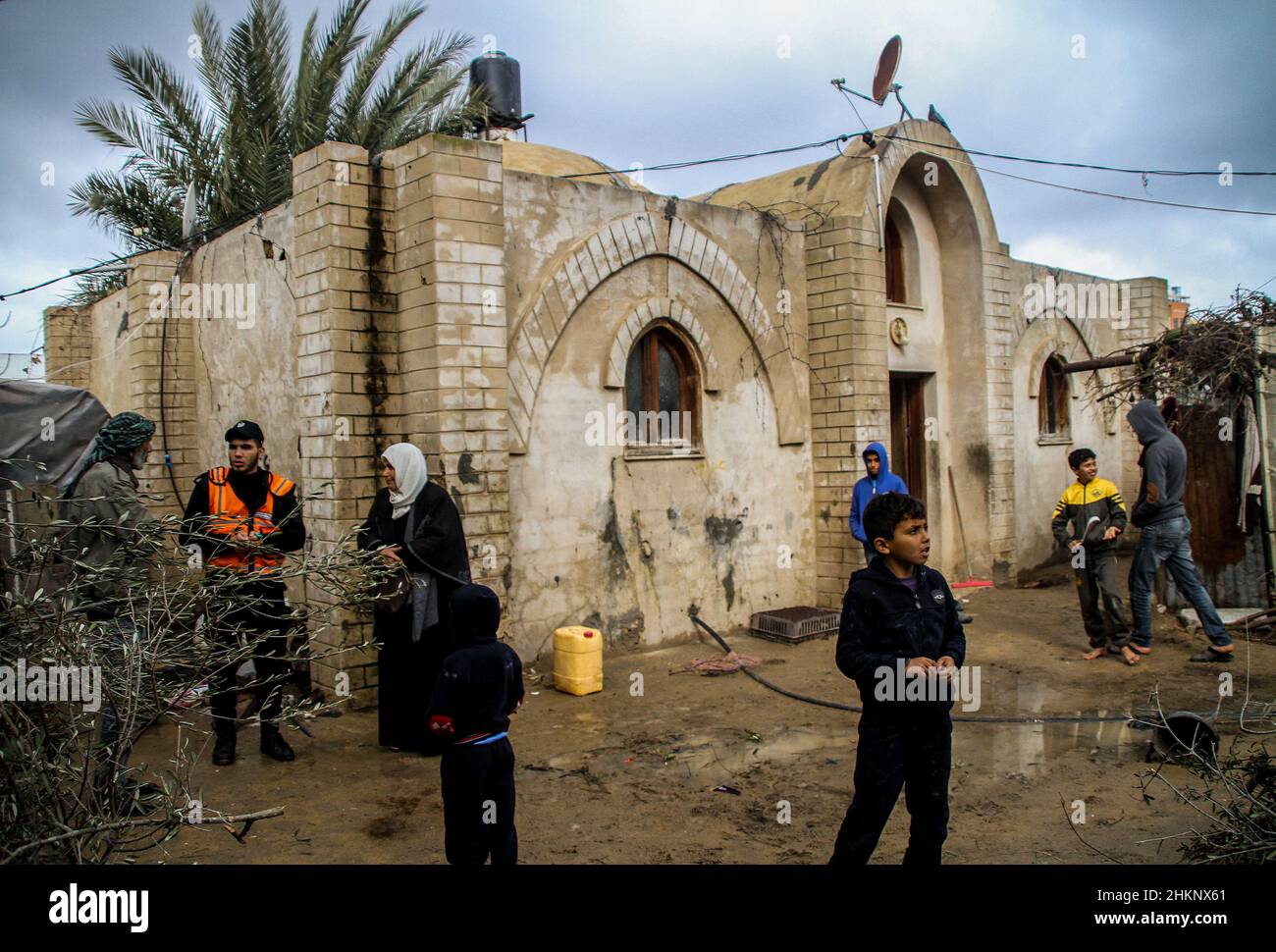 Jabalia, Gaza Strip, Palestine. 4th Feb, 2022. Gaza, Palestine. A house ...