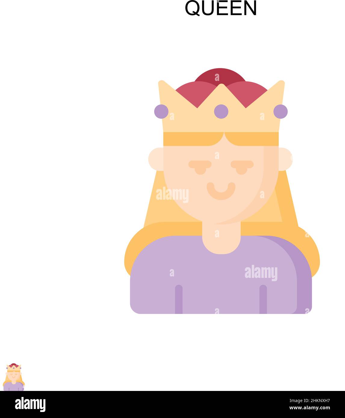 King and queen portrait Stock Vector Images - Alamy