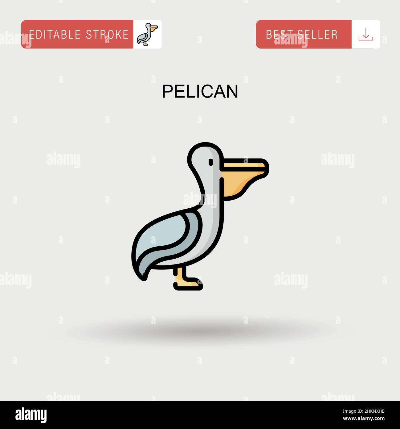 Lake blue sky bird flying Stock Vector Images - Alamy