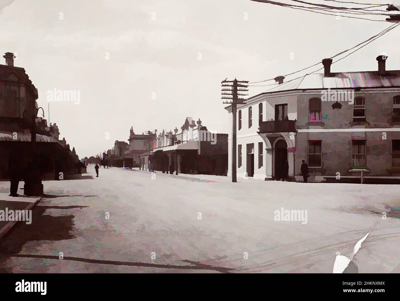 Art inspired by King Street, Temuka, Muir & Moodie studio, 1912, Temuka ...