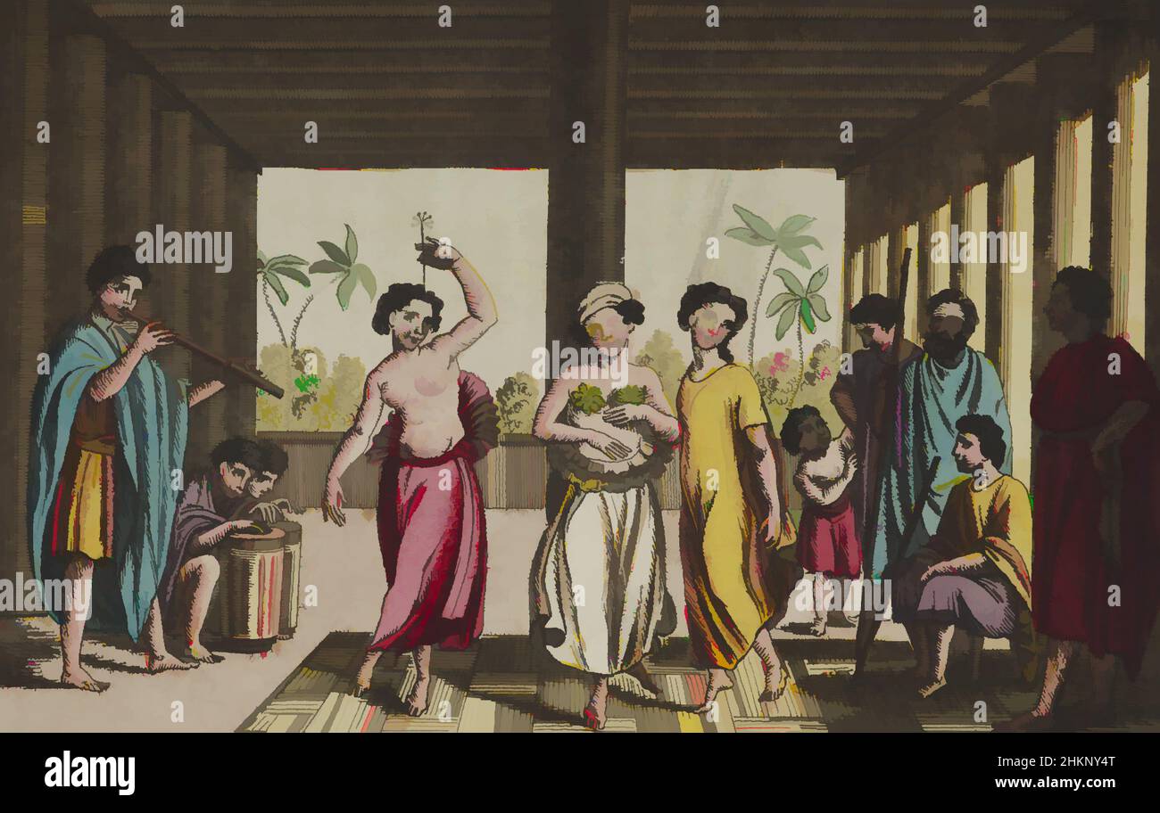 Art inspired by Interno di una casa nell'Isola di Wieutea...., Giovanni ...