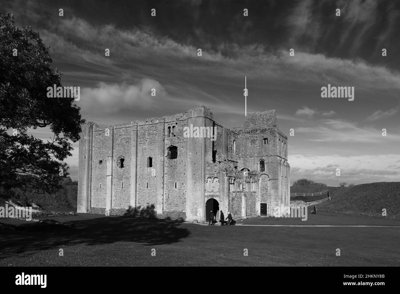 Summertime view of the ruins of Castle Rising Castle, Castle Rising ...