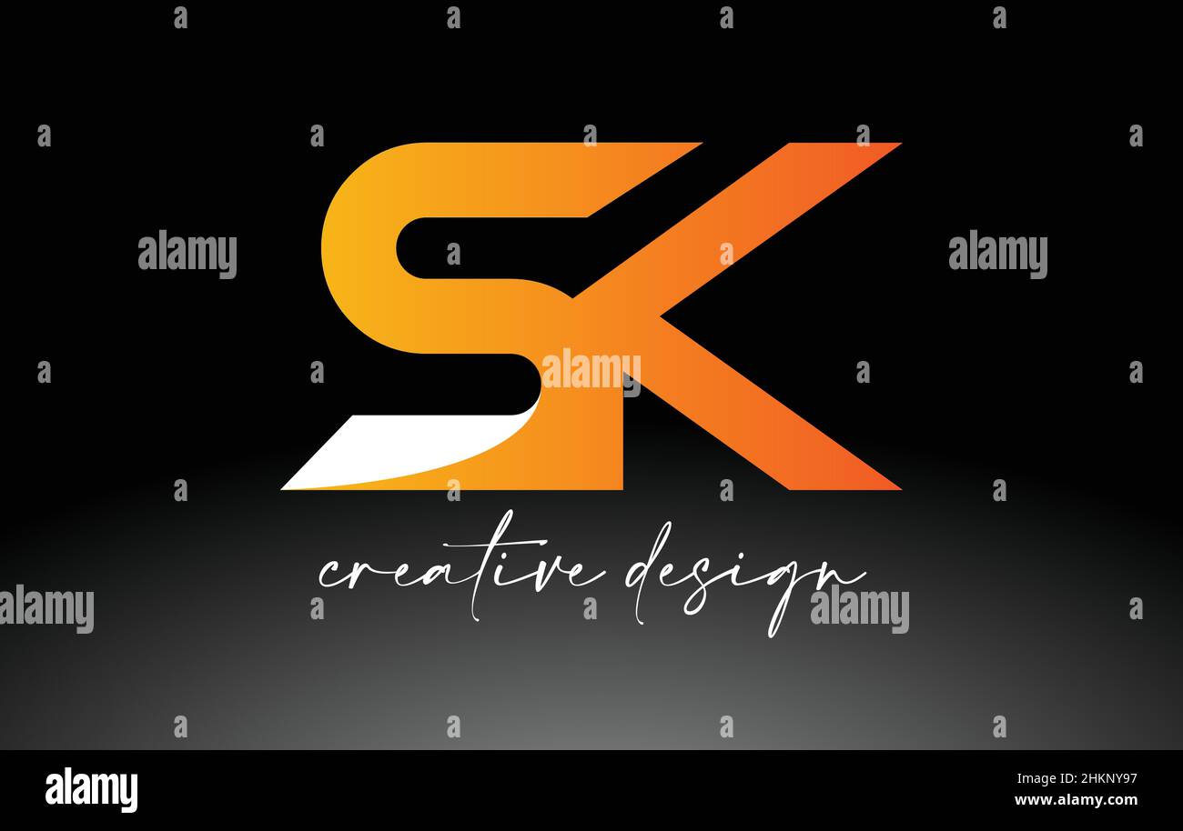 SK Letter Logo Design with Elegant Minimalist Look.SK Icon vector with ...