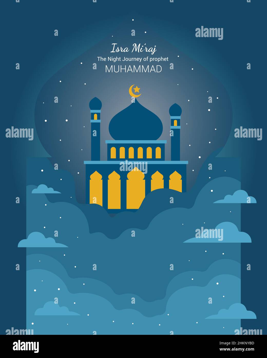 Design of Isra Mi'raj - The Night Journey of prophet Muhammad ...