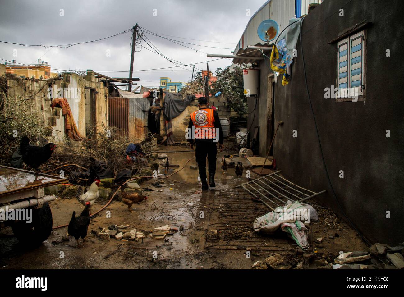 Jabalia, Gaza Strip, Palestine. 4th Feb, 2022. Gaza, Palestine. A house ...