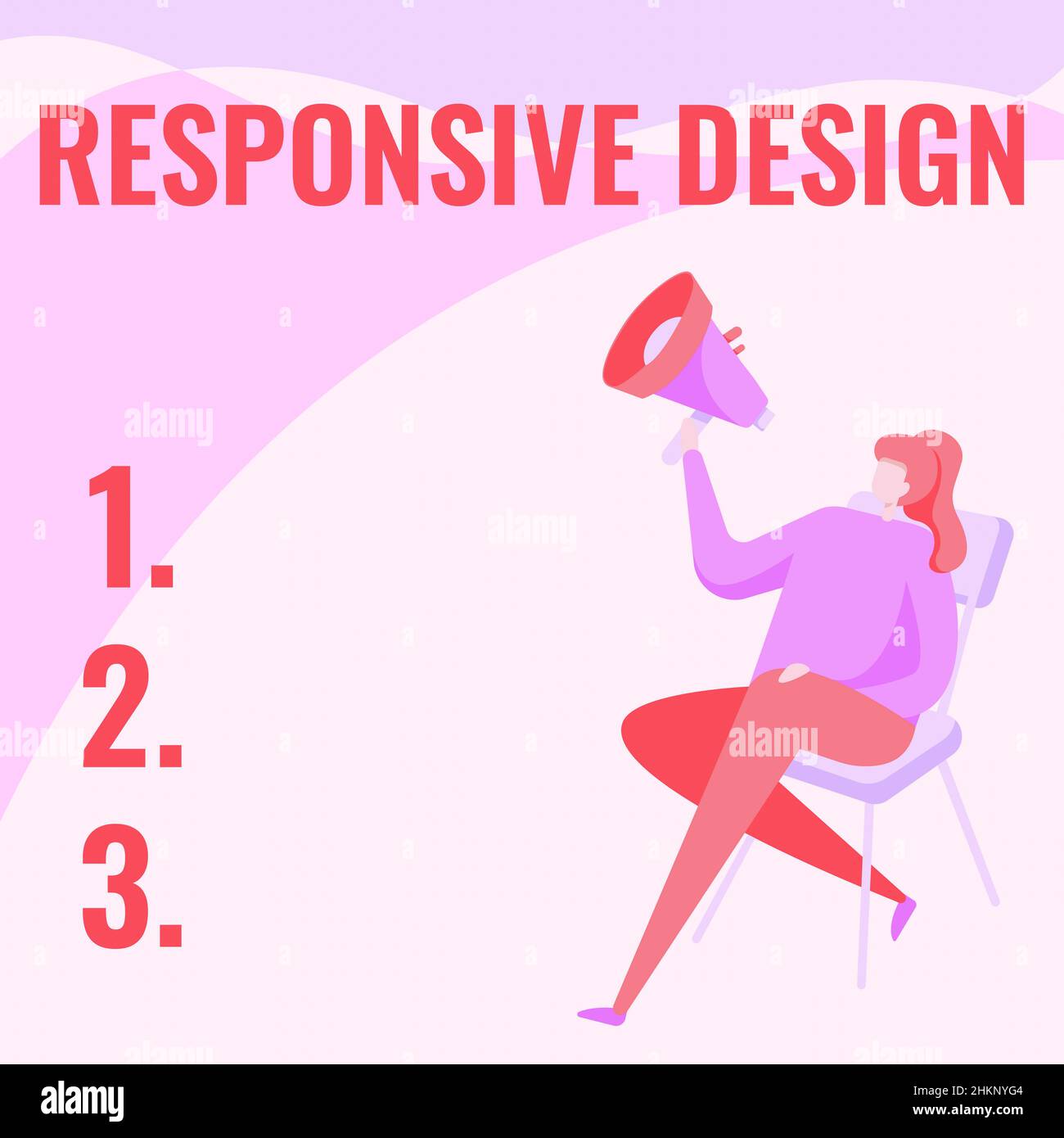 Handwriting text Responsive Design. Business showcase web page creation that makes use of ...