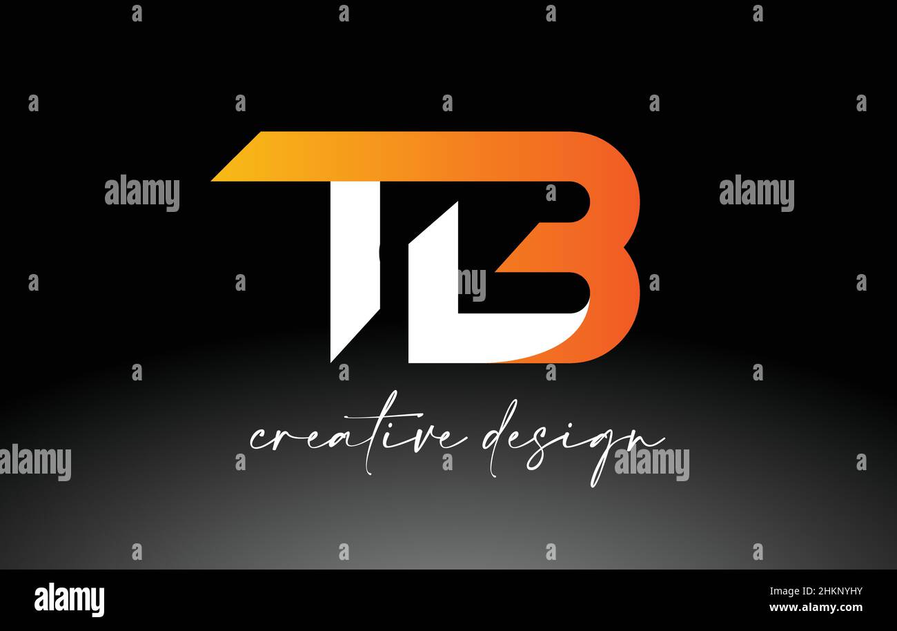 TB Letter Logo with White Golden Colors and Minimalist Design Icon ...