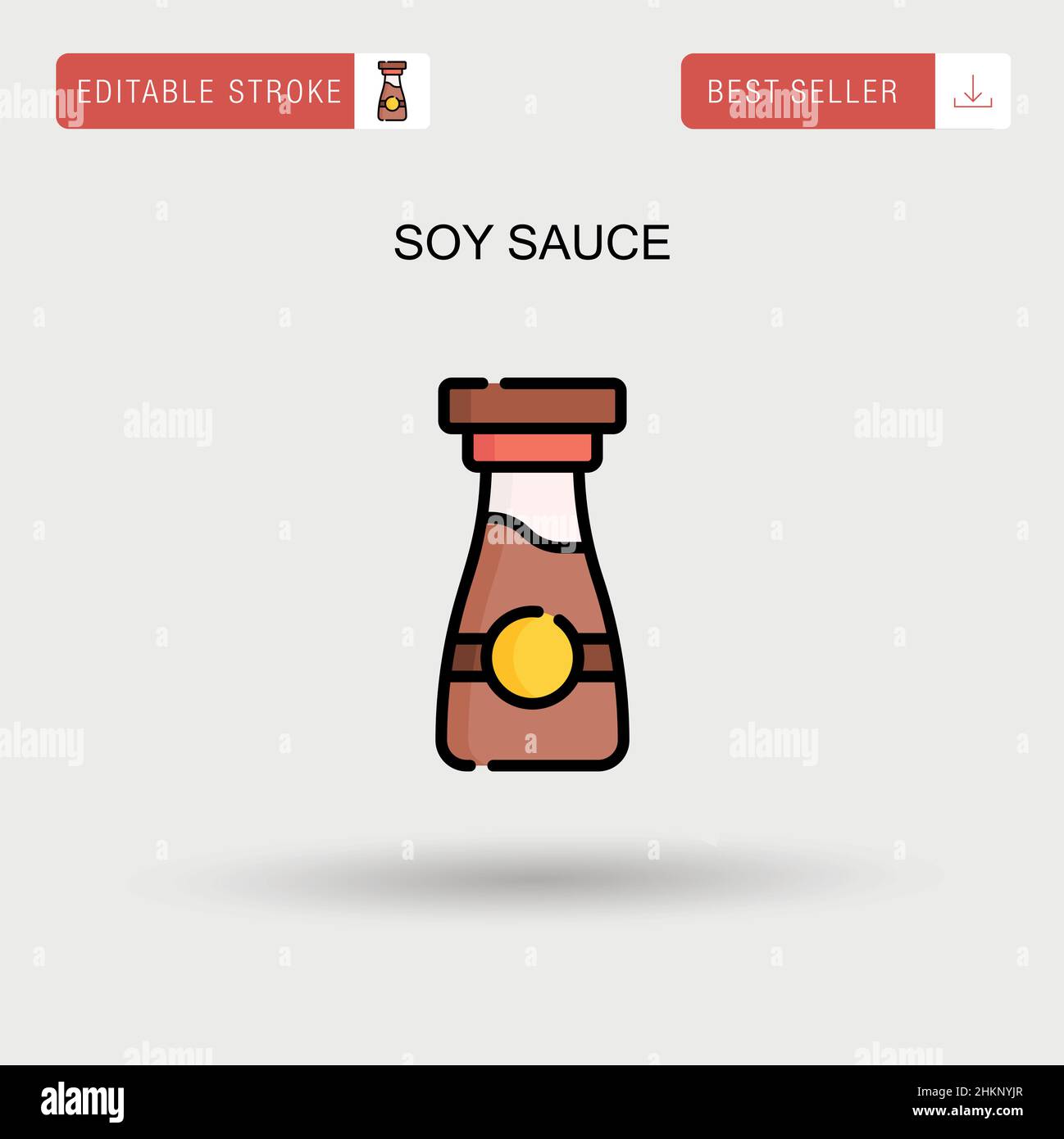 Traditional soy sauce icon Stock Vector Images - Alamy