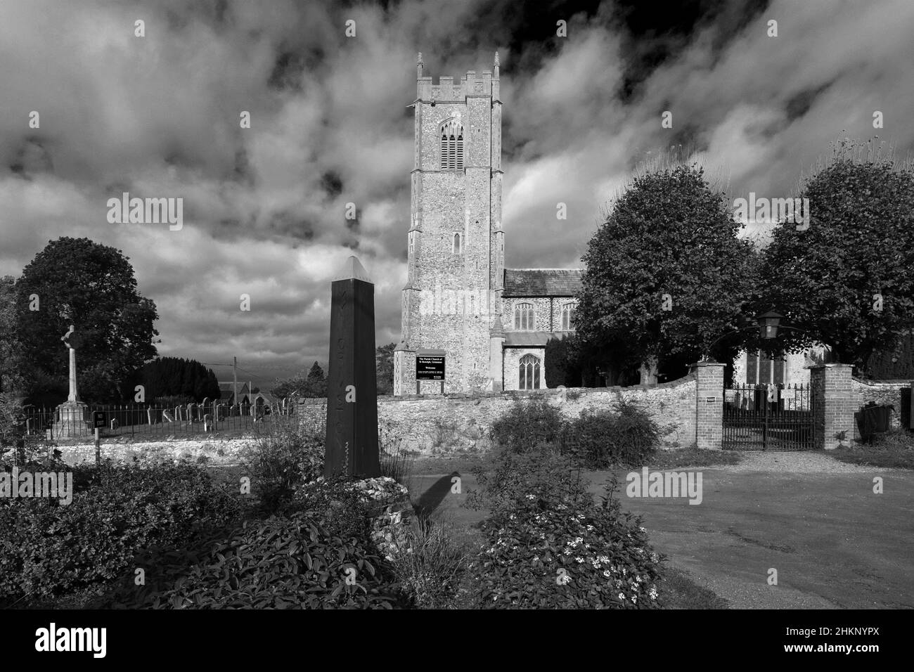St Botolph church, Grimston village, North Norfolk, England, UK Stock ...