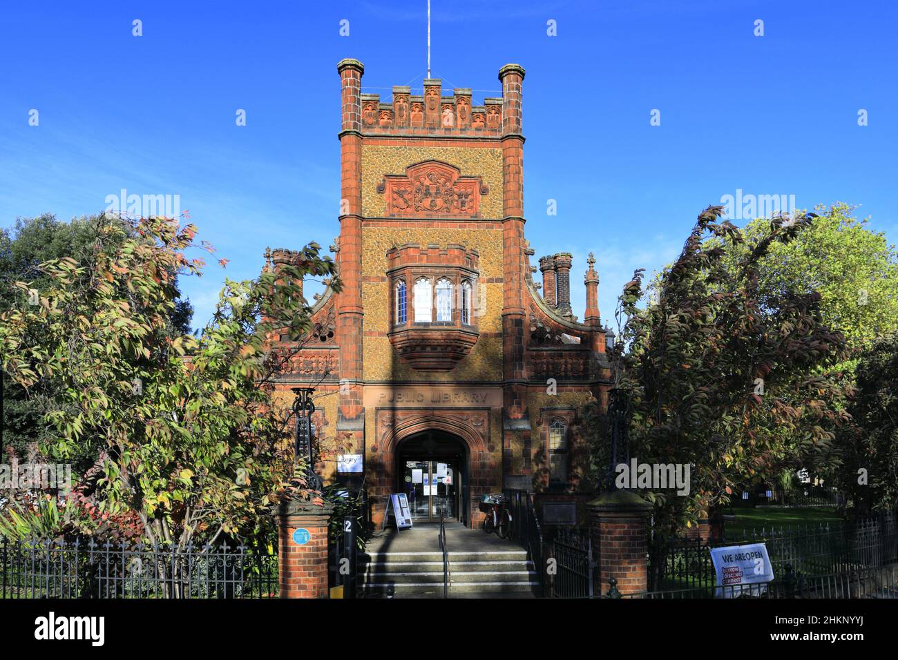 The Library building, Kings Lynn town; Norfolk; England; UK Stock Photo ...