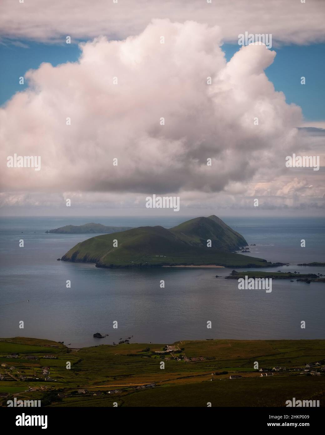 Dingle Peninsula sea coast from above Stock Photo - Alamy