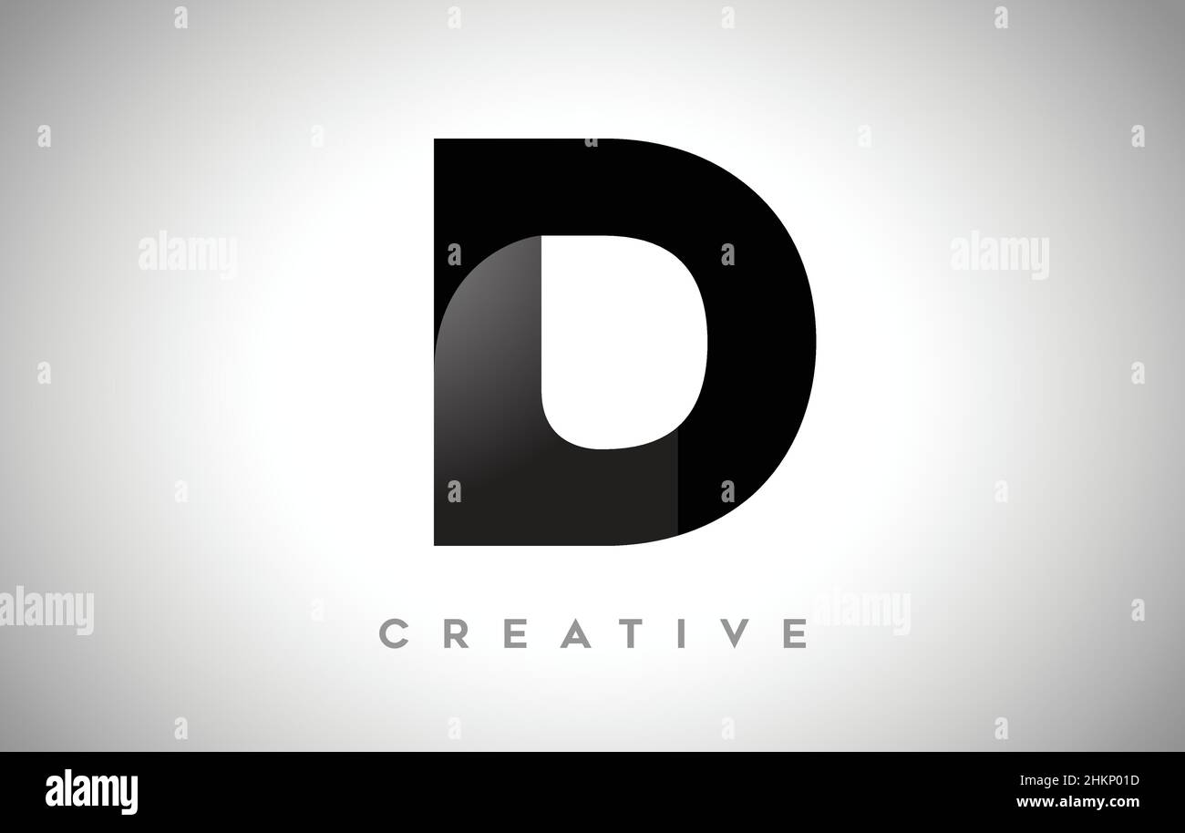 Black D Letter Logo Icon Design. Letter D Logo Design with Minimalist ...