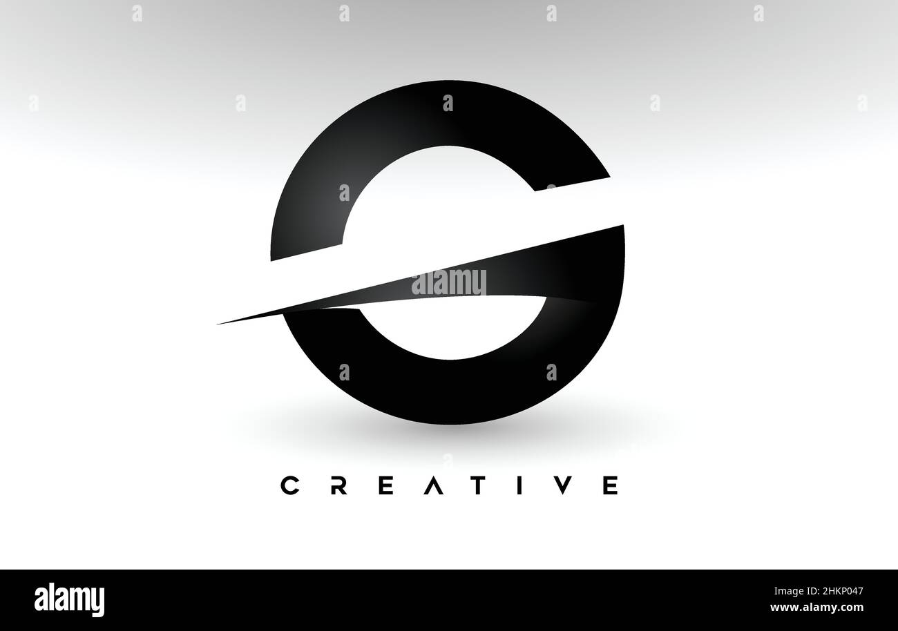 Elegant Letter G Logo Icon with Cool Modern Style shape and Black ...