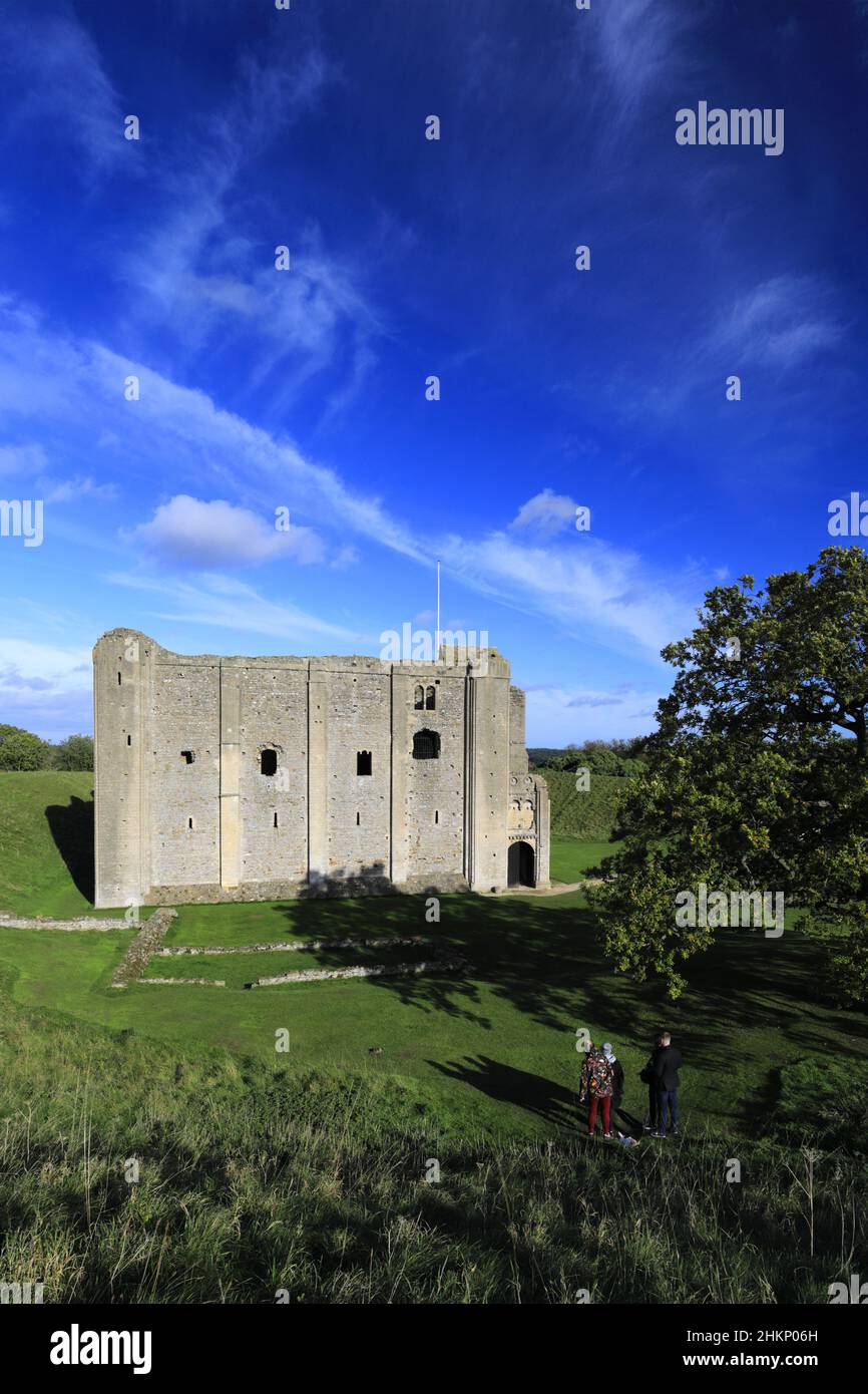 Summertime view of the ruins of Castle Rising Castle, Castle Rising ...