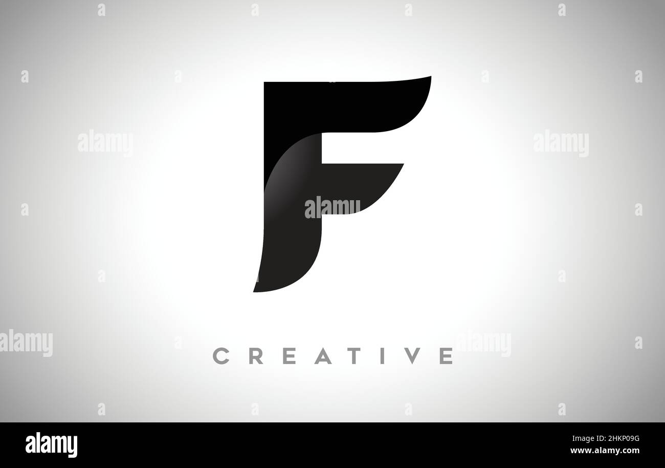 Black F Letter Logo Icon Design. Letter F Logo Design with Minimalist ...